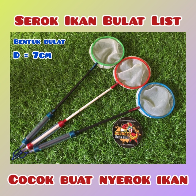 Jual Serok Saringan Ikan Cupang Ikan Guppy Bulat diameter 8cm | Shopee ...