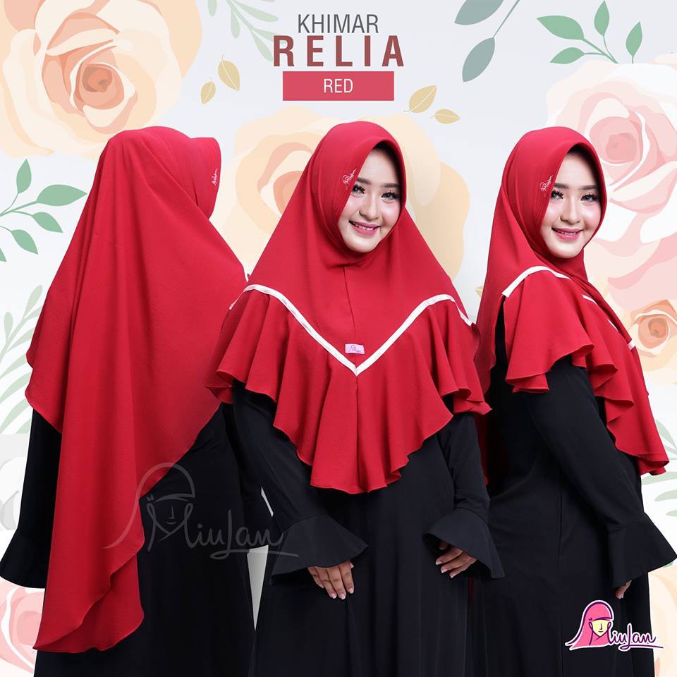 Jual Khimar Cantik Relia BY Miulan Nyaman Dipakai | Shopee Indonesia