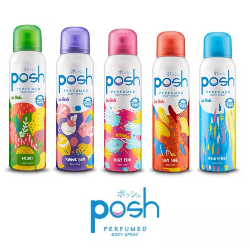 Jual POSH Women Parfumed Body Spray 150 ml | Shopee Indonesia