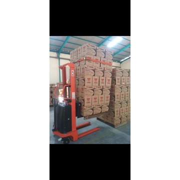 Jual jual semi elektrik stacker 1.5 ton / 1.6meter , hand lift , hand ...