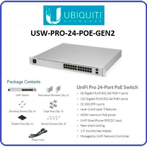 Jual Ubiquiti Network UBNT UniFi Switch Pro 24-Port PoE Gen2 | Shopee ...