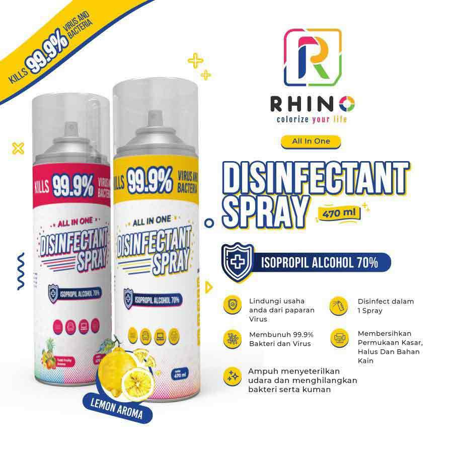 Jual RHINO Disinfectant Spray 470ml | Shopee Indonesia