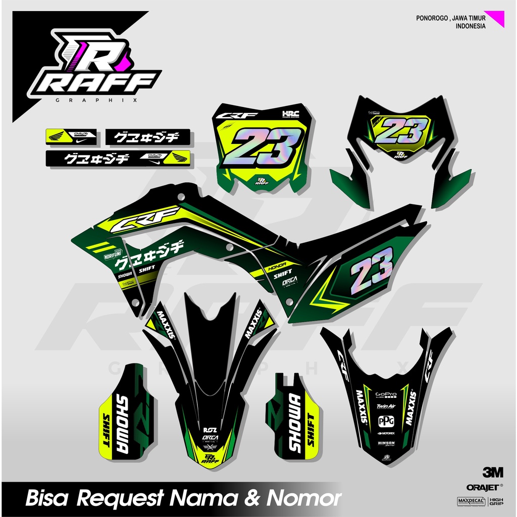 Jual decal crf 150 L racing style decal crf tema racing decal crf ...
