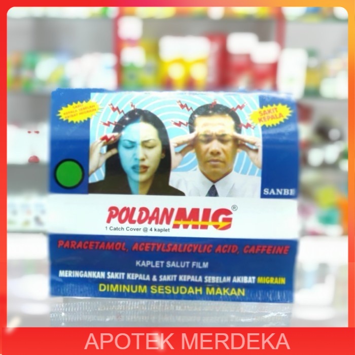 Jual poldanmig strip / poldan mig obat sakit kepala migrain | Shopee ...