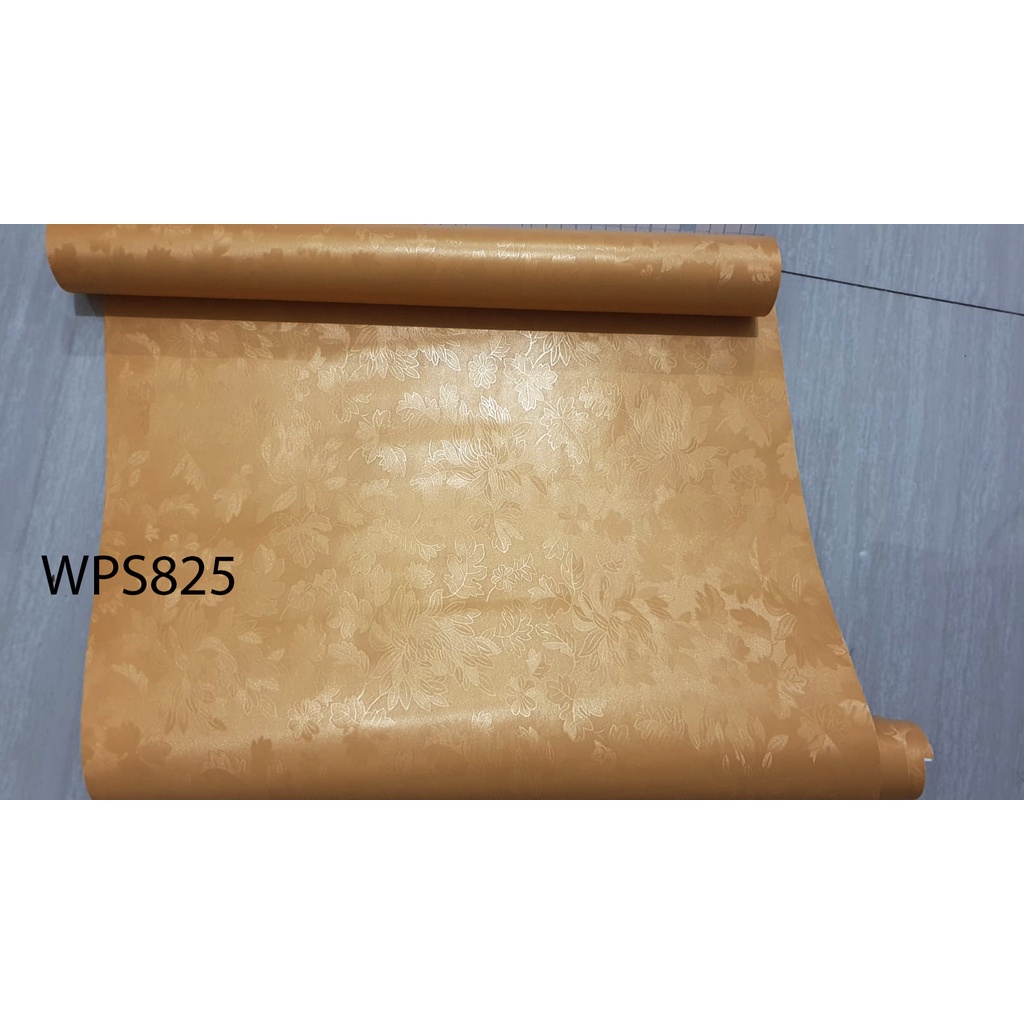 Jual METH WPS825 GOLD POLOS EMAS WALLPAPER STICKER WAL PAPER DINDING ...