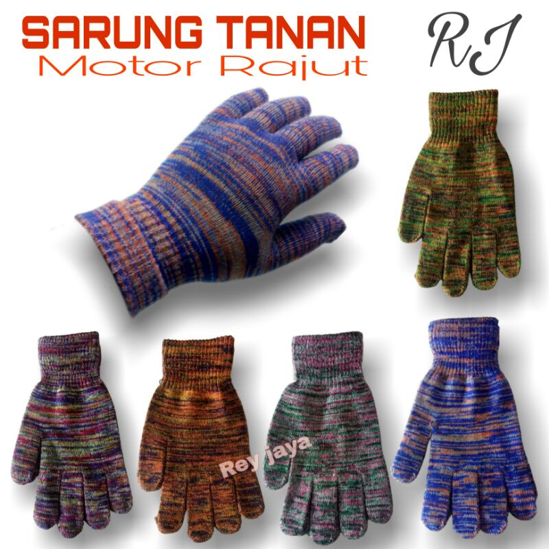 Jual Sarung Tangan Sepeda Motor Polos Jari Ful Wanita Pria Dewasa Bahan ...