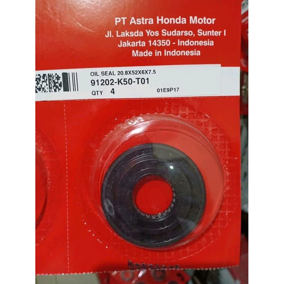 Jual Seal Sil Kruk As Sel Bandulan Oli Seal Beat Karbu Beat FI Vario Scoopy FI ORI Honda ...