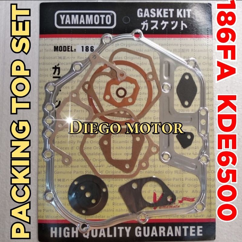 Jual 186F 186FA Paking Top Set komplit Mesin Genset Diesel Solar Kipor Kama Krisbow KDE6500 ...