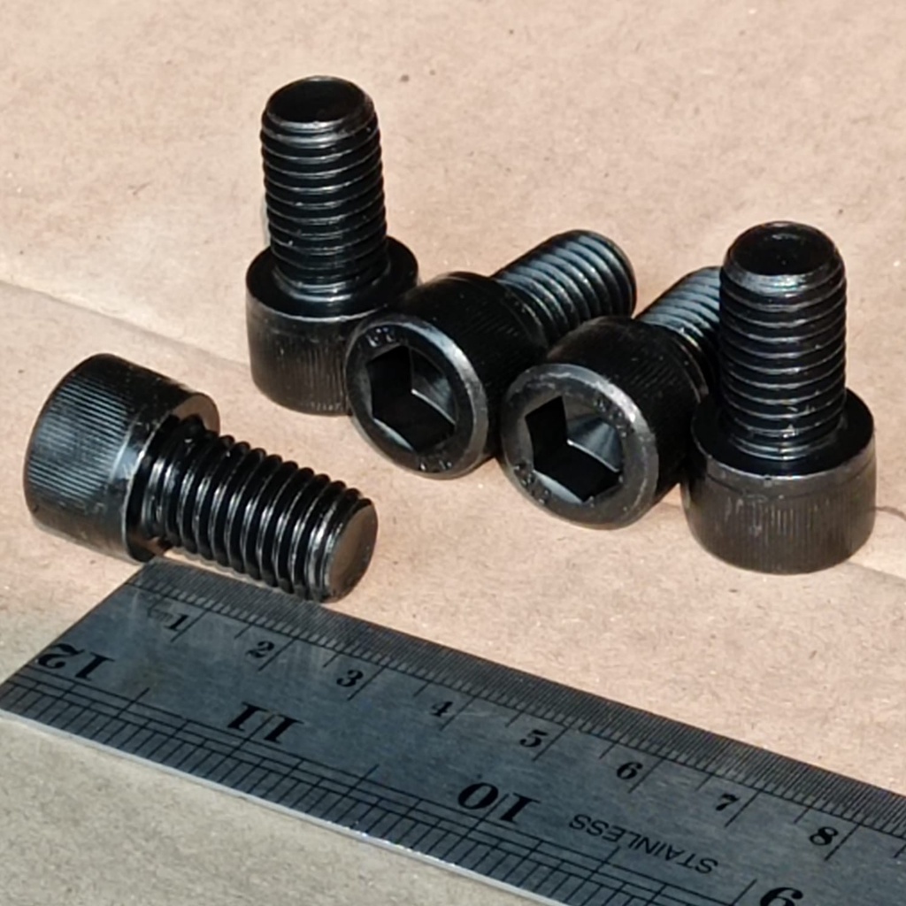 Jual BAUT L M12X20 BAJA M12 X 20 HEX SOCKET CREW FULL DRAT PANJANG 2CM 2 CM KUNCI L10 HITAM ...