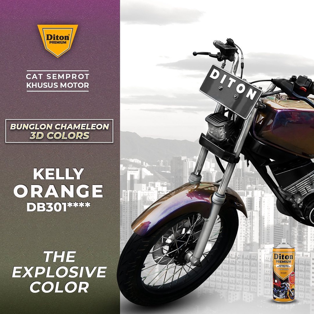 Jual Cat Semprot DITON PREMIUM Bunglon Chameleon 3D Colors - Kelly ...