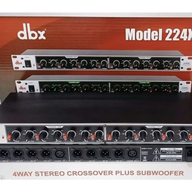 Jual Crossover dbx 224xl / 224 xl plus subwoofer 4 way hitam & silver | Shopee Indonesia
