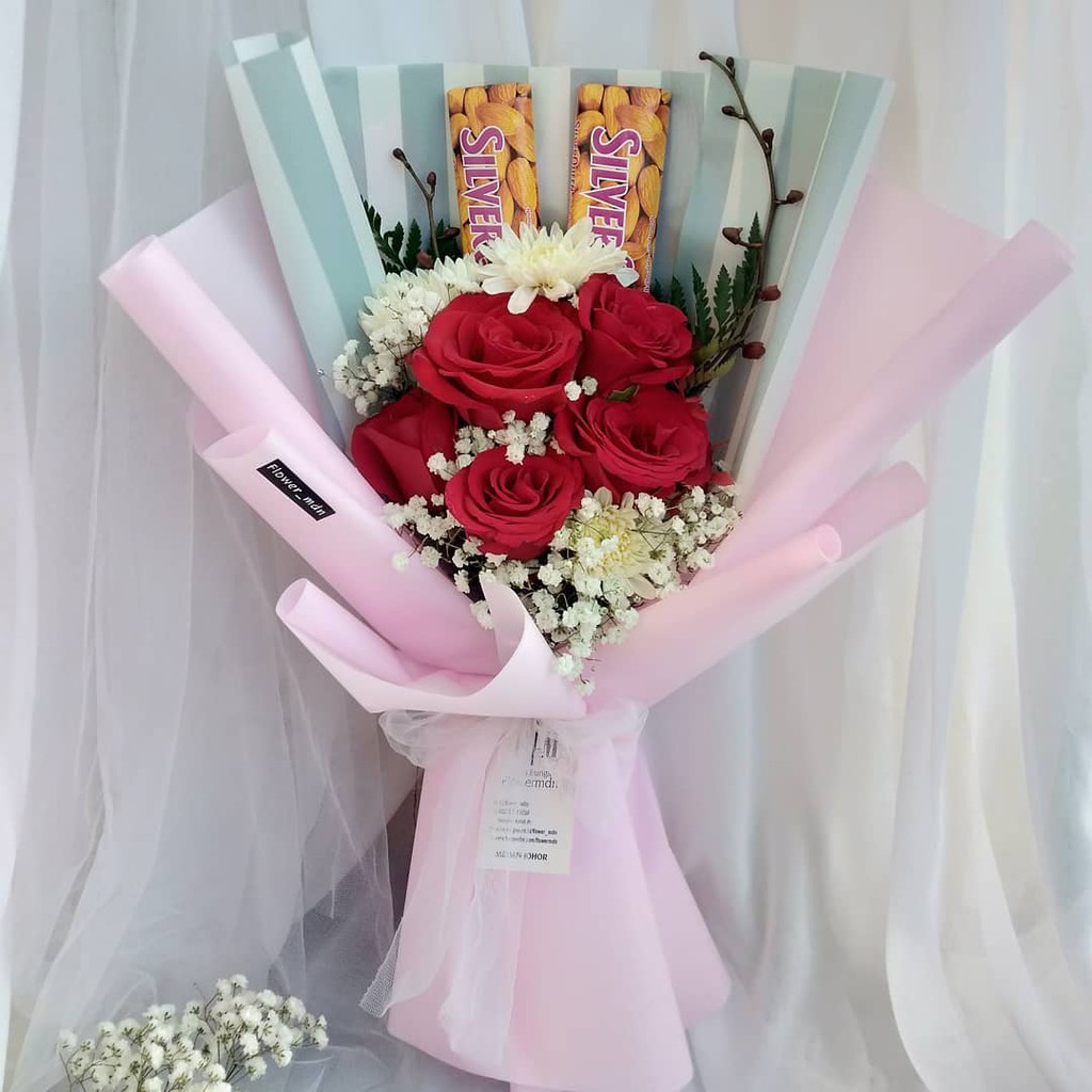 Jual flower medan buket bunga cokelat silverqueen wisuda anniversary ...
