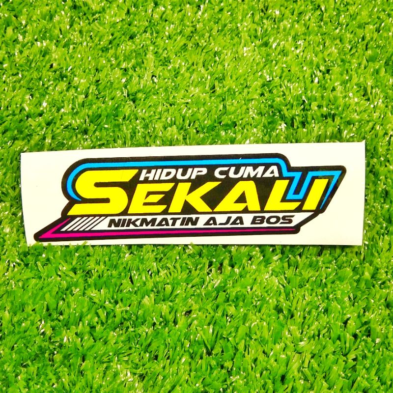 Jual stiker kata2# sticker Hidup Cuma sekali | Shopee Indonesia