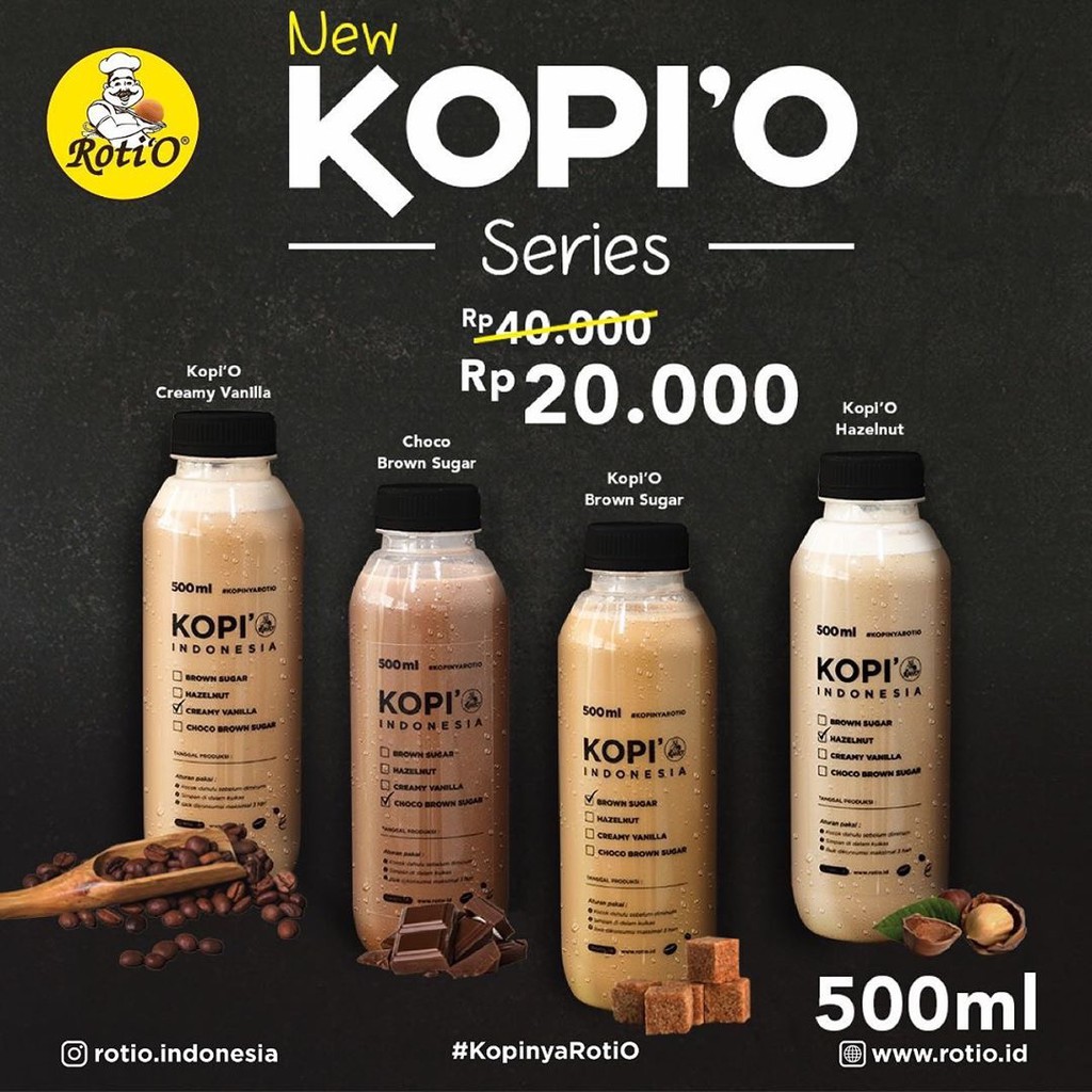 Jual Kopi'O Series by Roti'O | Shopee Indonesia