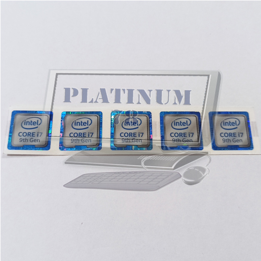 Jual Sticker Stiker Logo intel Core i7 Gen 9 Original | Shopee Indonesia