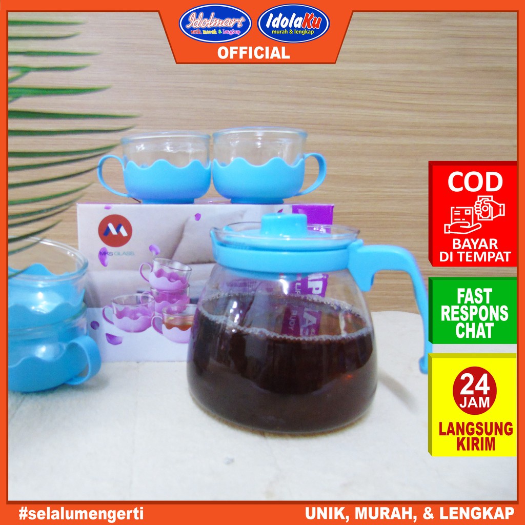 Jual IDOLAKU Teapot Mini - Teko plus Gelas 5in1 - Teko Set IDOLAKU SEMARANG | Shopee Indonesia