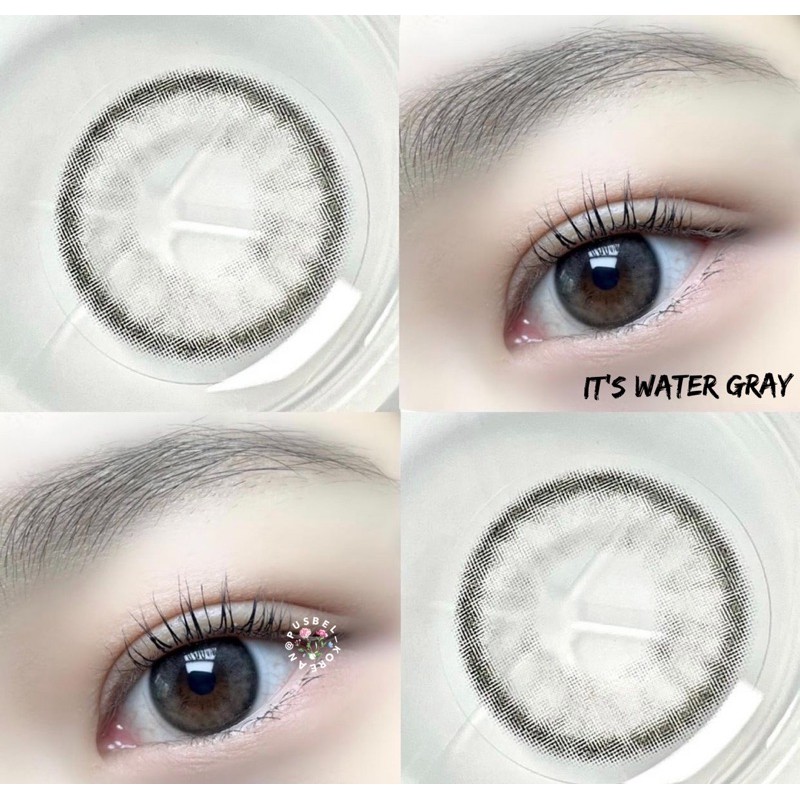 Jual it’s water gray brown softlens original korea high quality ...