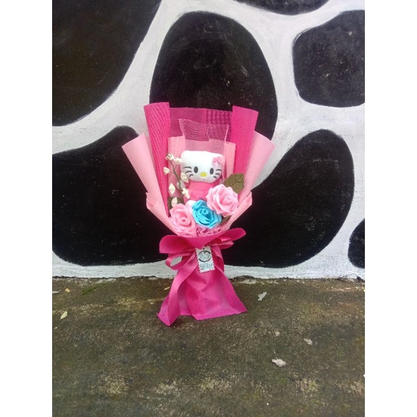 Jual BUKET BUNGA KARAKTER HELLO KITTY | Shopee Indonesia