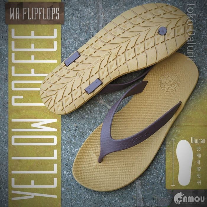 Jual "Sandal Jepit Pria Casual Flip Flop Kuning Flipflops DL-SJ006 ...