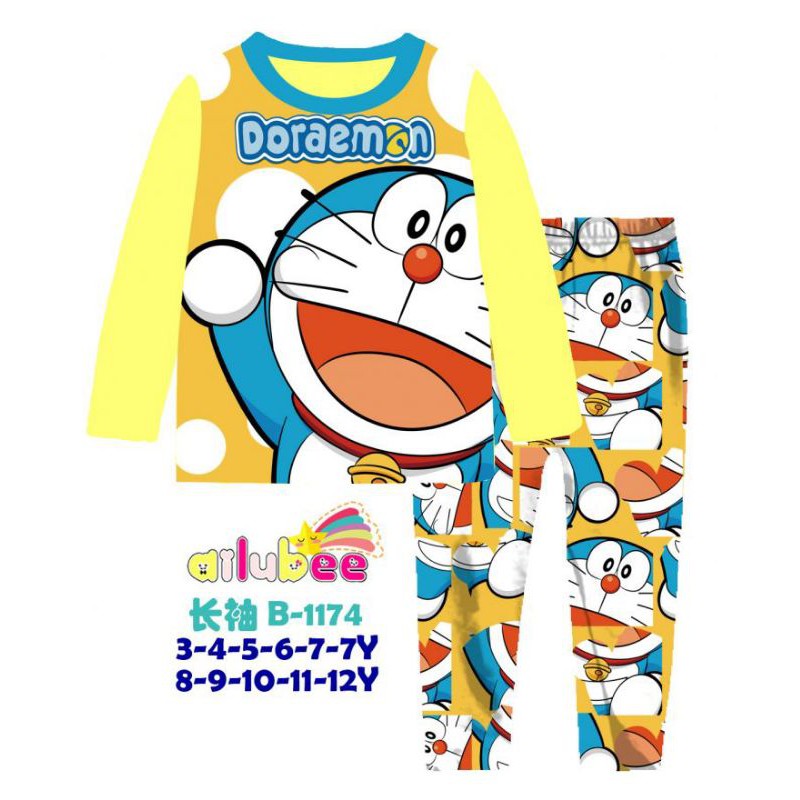 Jual Baju Tidur Doraemon Anak size 3-7tahun | Shopee Indonesia