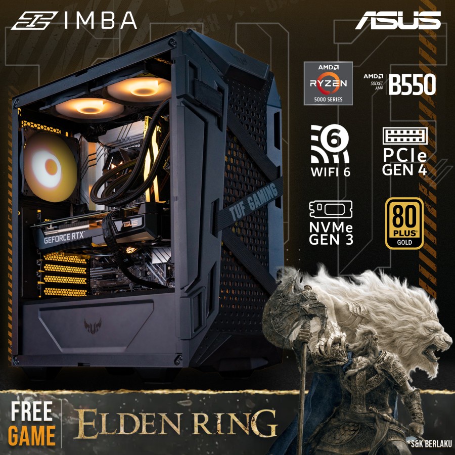 Jual ASUS x IMBA | Ryzen 5 5600X | RTX 3070 Ti | 16GB | NVMe | Mid 2022 | Shopee Indonesia