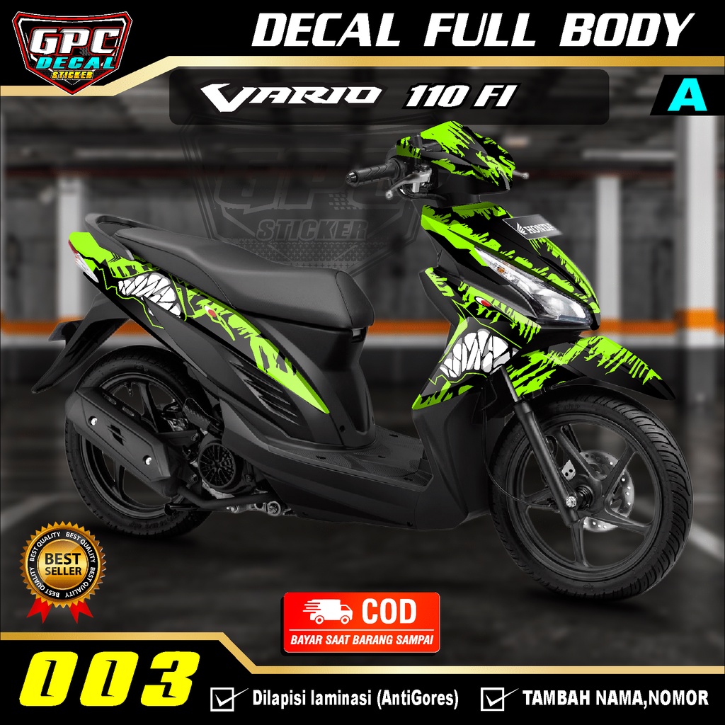 Jual Decal Sticker FullBody Vario 110 FI dekal stiker Variasi list ...