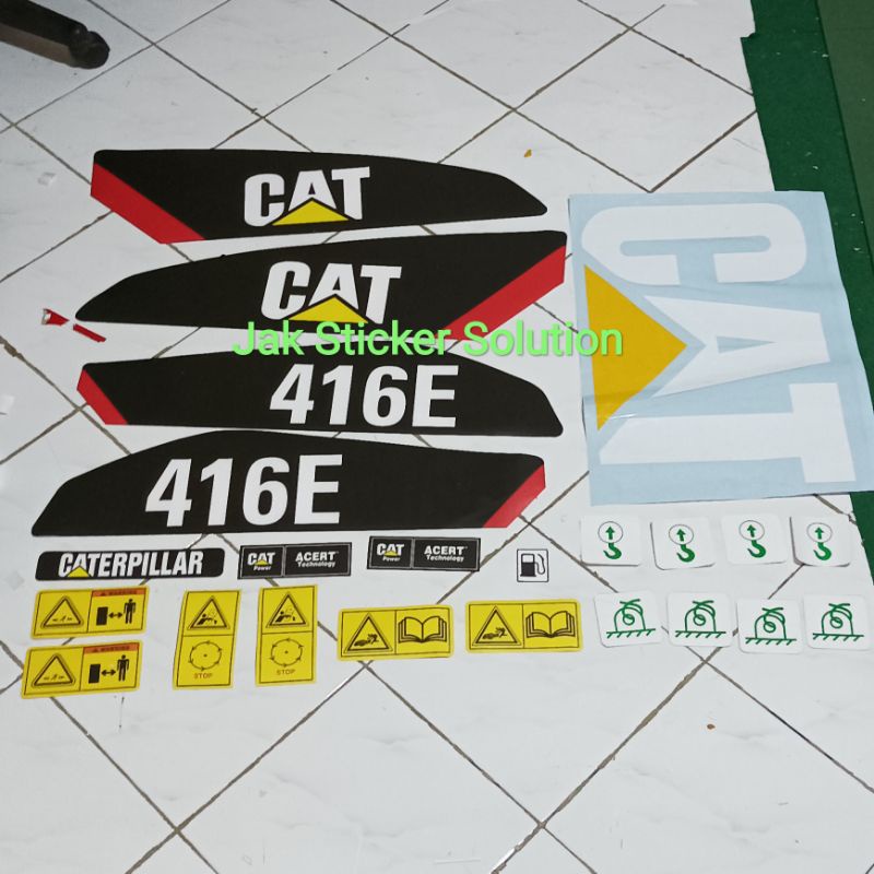 Jual Stiker Backhoe Loader Cat 416E Sticker Alat Berat | Shopee Indonesia