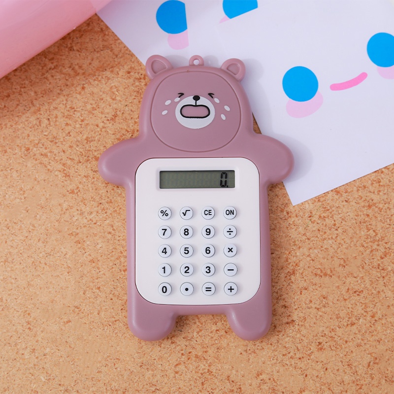 Jual Kalkulator mini Ekspresi Beruang Lucu Kalkulator Mini aesthetic ...