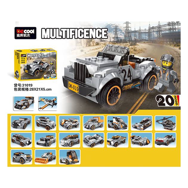 Jual De Cool Bricks Multificence 31017 - 31019 Model 10 in 1 and 20 in 1 | Shopee Indonesia