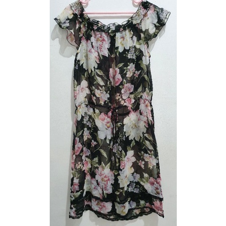 Jual Dress bunga bunga sifon | Shopee Indonesia