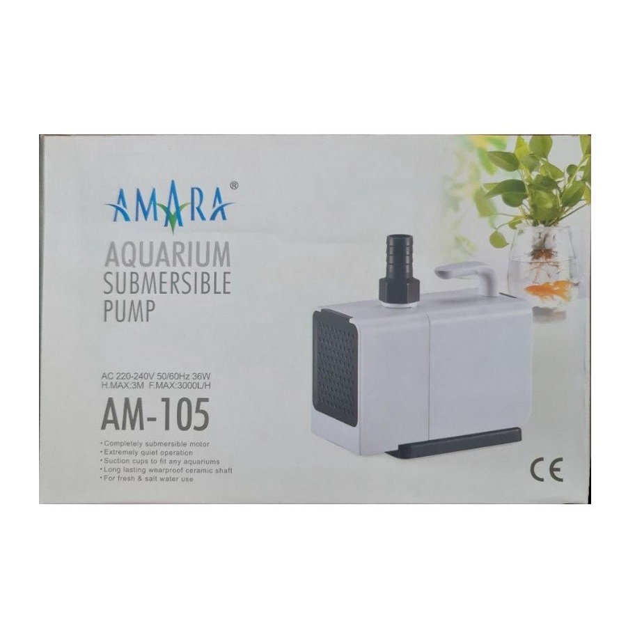 Jual AMARA AM 105 Aquarium Submersible Pump/Pompa Kolam Hidroponik ...