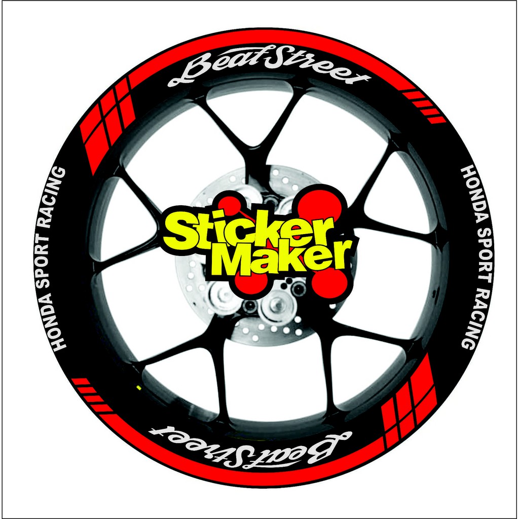 Jual sticker velg beat stiker felk honda beat | Shopee Indonesia