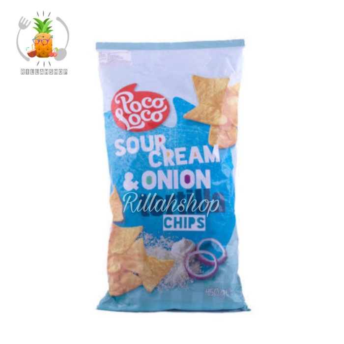 Jual Poco Loco Sour Cream Onion Tortilla Chips (450g) | Shopee Indonesia