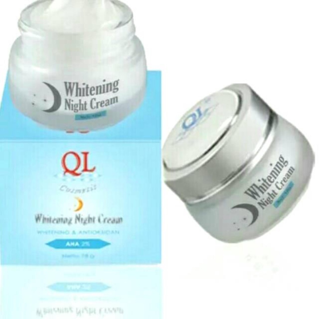 Jual QL Whitening NIGHT Cream 18gr | Shopee Indonesia