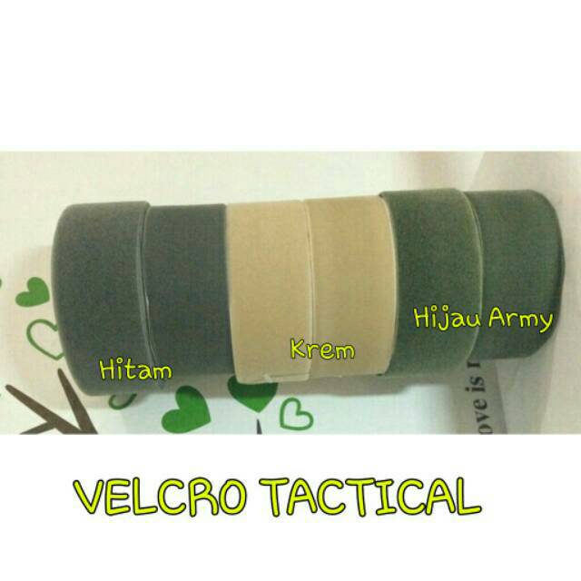 Jual Velcro TNI Hitam (Lebar 10cm) / Velcro Tactical / Magic Tape ...