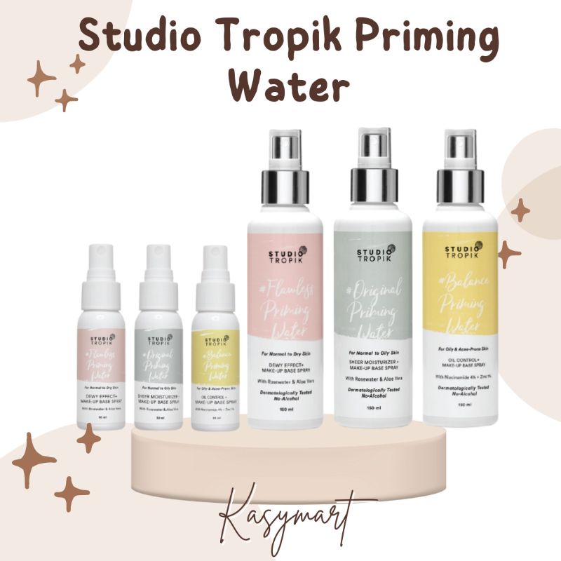 Jual STUDIO TROPIK Priming Water Make Up Base Original || Flawless ...