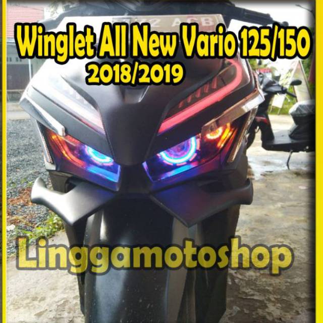 Jual Winglet variasi All new vario 125 150 LED, New CLICK 125i 150i ...