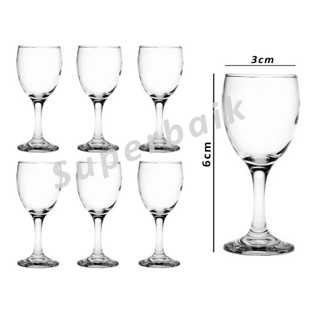 Jual Gelas Kaca Kecil - Gelas Arak Putih - Gelas Isi 6pcs - Uk 10ml ...