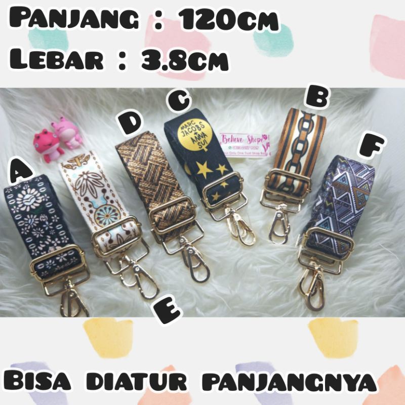 Jual (BESI SUPER TEBAL) PREMIUM Long strap - Longstrap - Tali slempang ...
