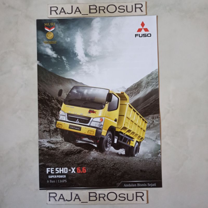 Jual Poster brosur katalog flyer Mitsubishi Fuso Colt Diesel FE SHDX 6.6 Superpower 136PS 6ban ...