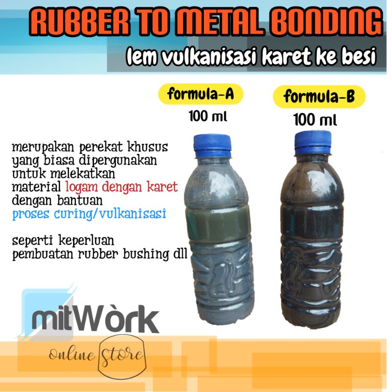 Jual lem perekat besi dengan karet (rubber to metal bonding) | Shopee ...
