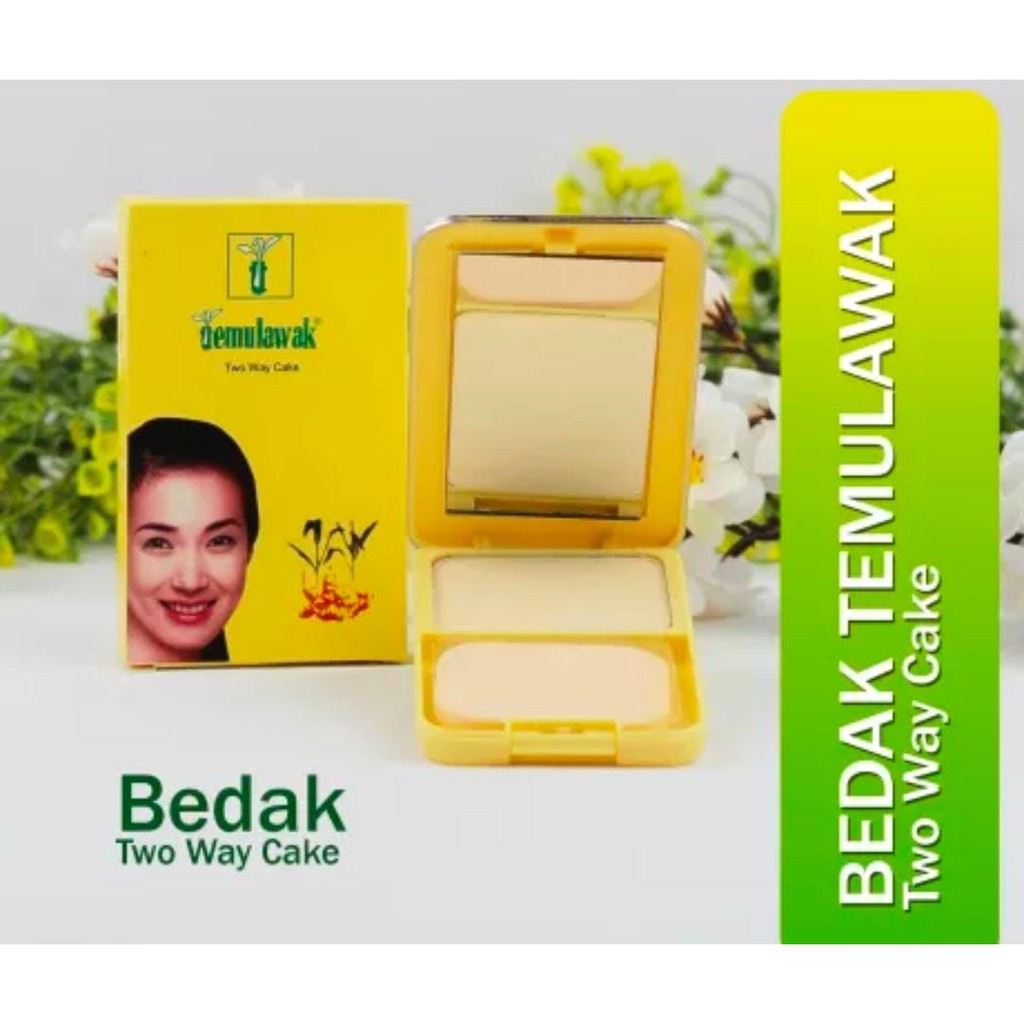 Jual Bedak Temulawak Two Way Ceke Original/Bedak Padat + Kaca | Shopee ...