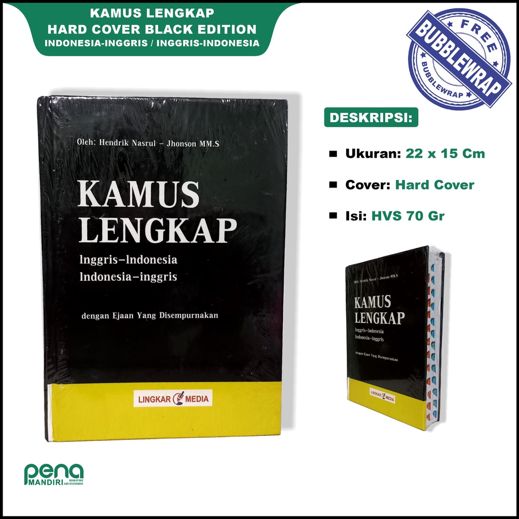Jual Kamus Bahasa Inggris Hitam (Hard Cover Tebal) | Shopee Indonesia