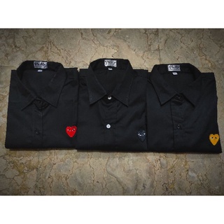 Jual Kemeja CDG PLAY Putih dan Hitam Cowok SHIRT FOR MEN Heart Hati ...