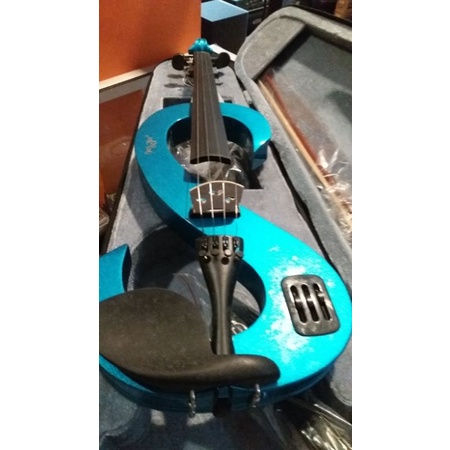 Jual Biola Electric Model Silent Rock You Blue | Shopee Indonesia