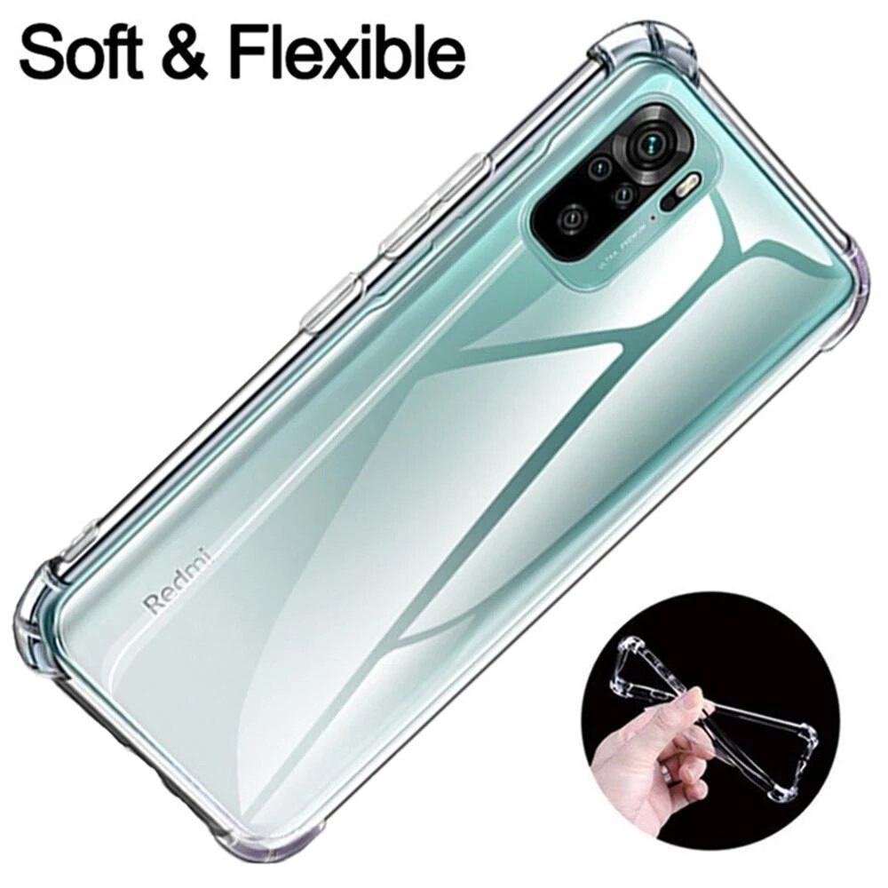 Jual Xiaomi Redmi Note 10 10s Case anti crack clear softcase casing ...
