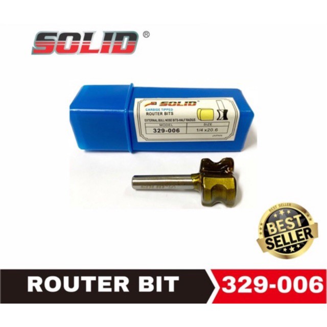 Jual Mata Profil/Router/Trimmer External Bull Nose Bits - HALF RADIUS ...
