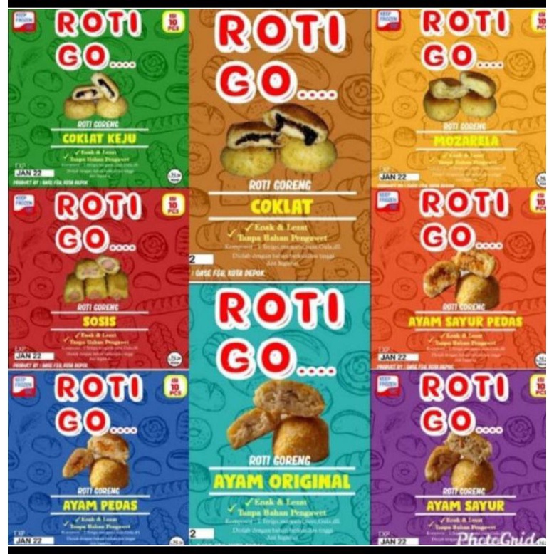 Jual Enakk!! Roti Go (Roti Goreng isi) 10pcs (Frozen) | Shopee Indonesia