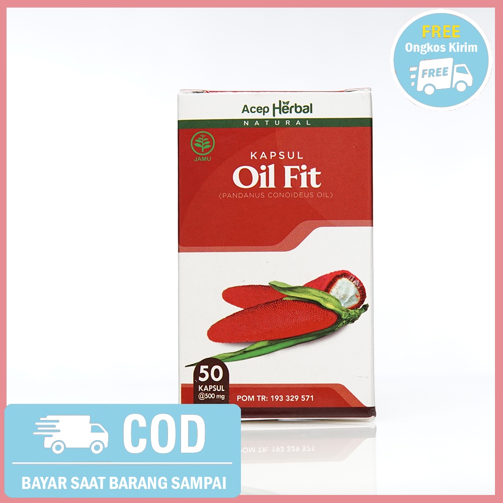 Jual Oil Fit Kapsul Minyak Buah Merah Papua Acep Herbal - Asli 100% ...
