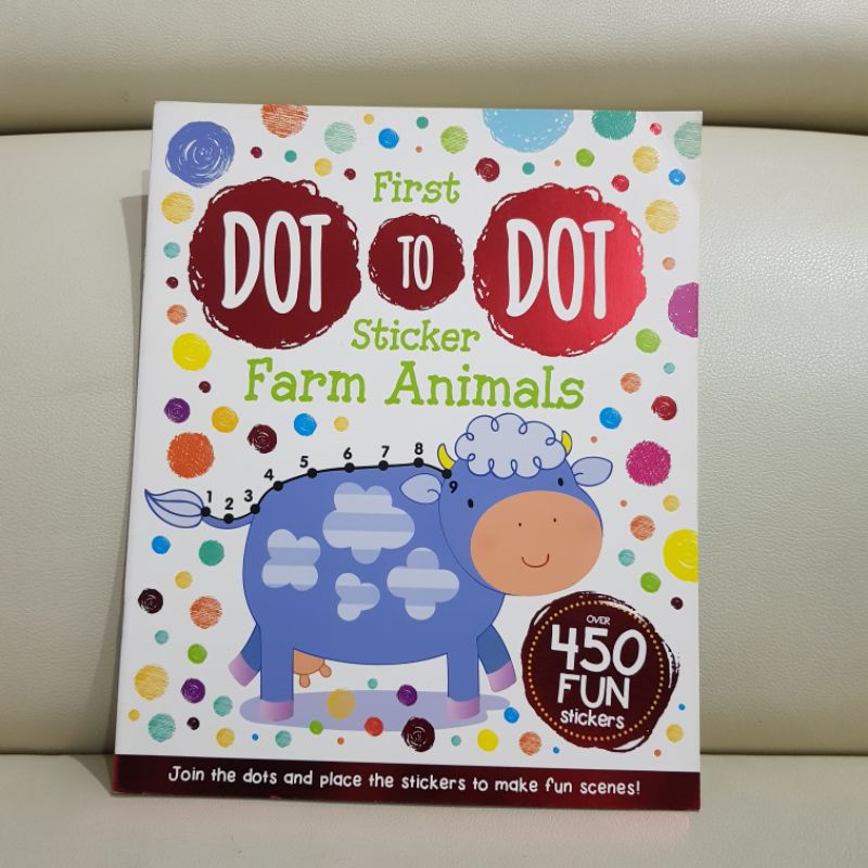 Jual First Dot to Dot Sticker Farm Animals | Shopee Indonesia